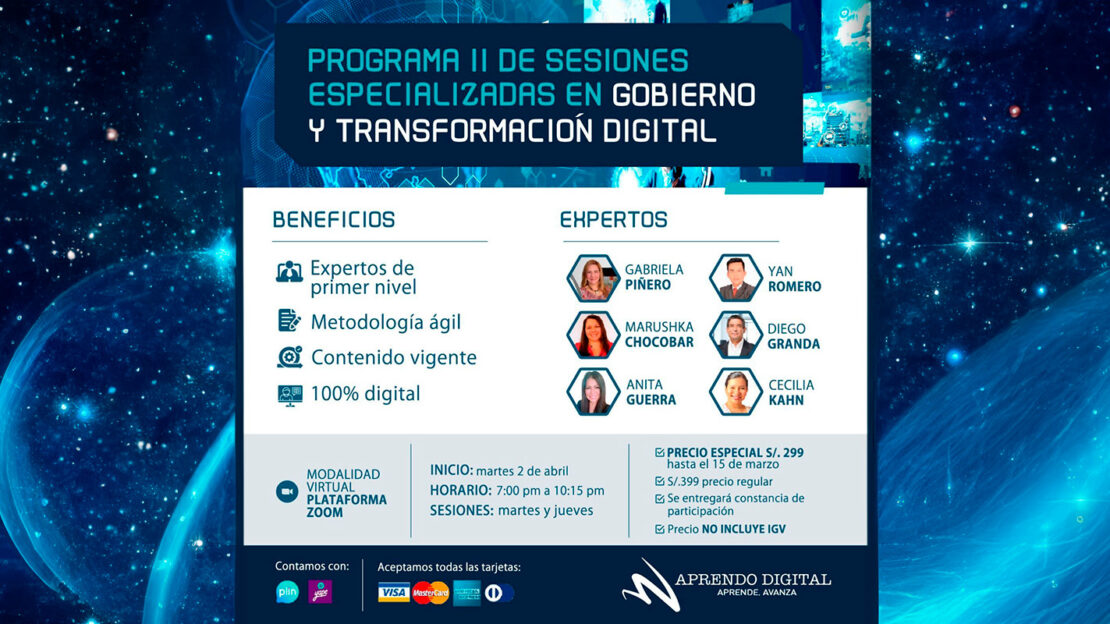 Programa II de sesiones especializadas en Gobierno y Transformación ...